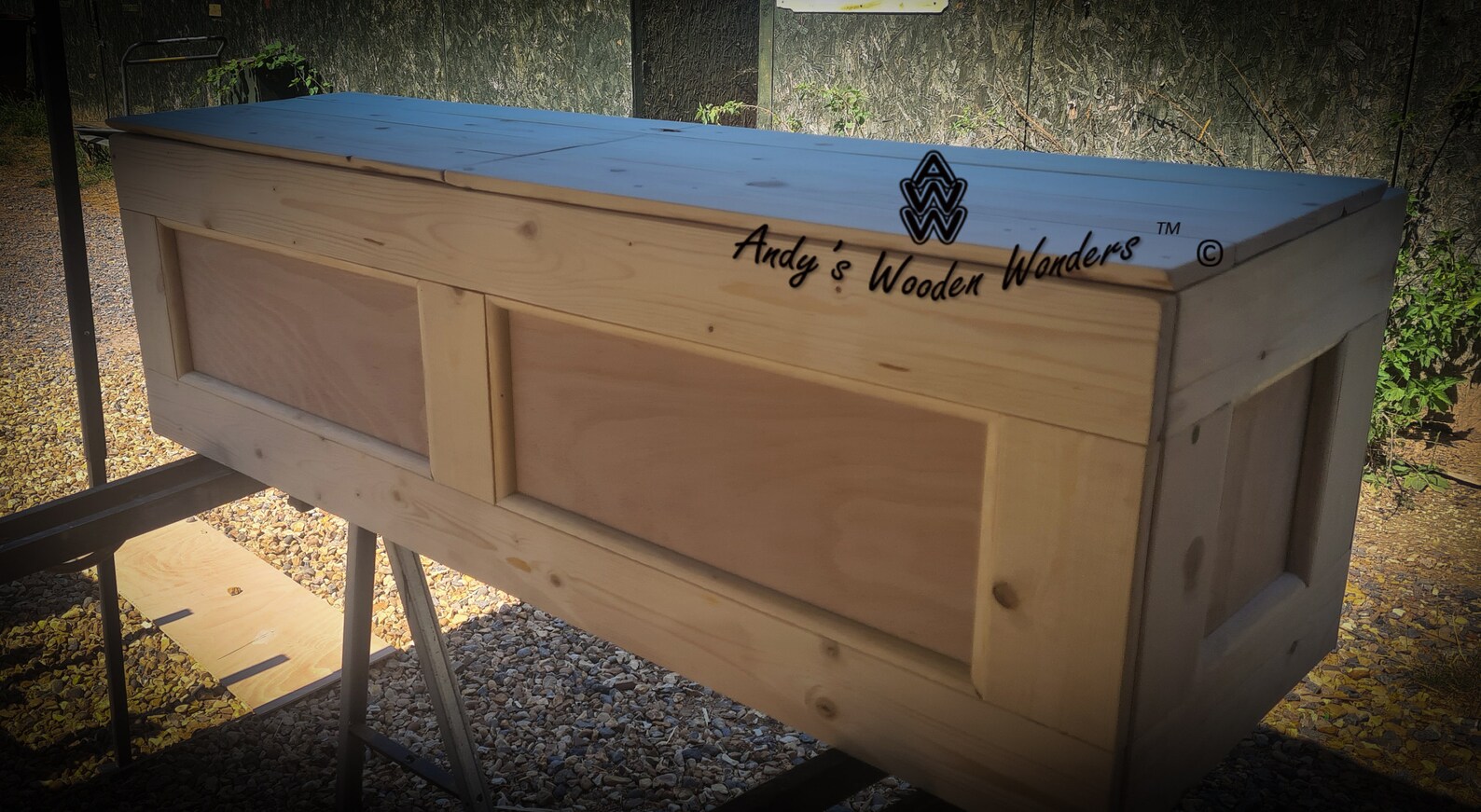 Large Wooden Storage/seating Box. the "bethany" - Trunk, Box. Hand-made ...