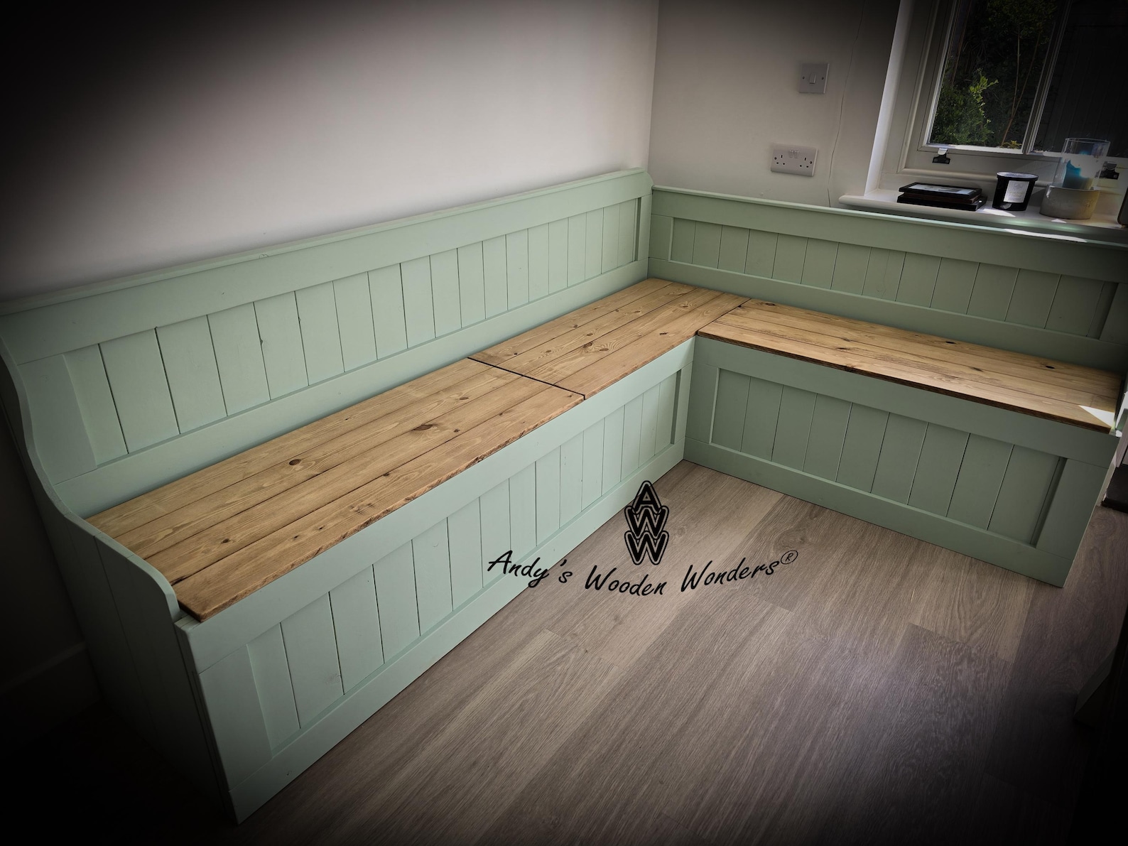 FIONA - Reclaimed Timber Corner Monks Bench: "fiona" Style Seating ...