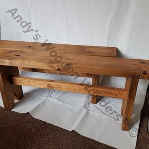 Country Style Bench. Rustic, Bespoke, Reclaimed Timber. Made-to-order ...