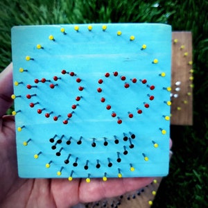 EMOJI String Mini DIY Art Kit - Emojis - String Art DIY - Heart Eye ...