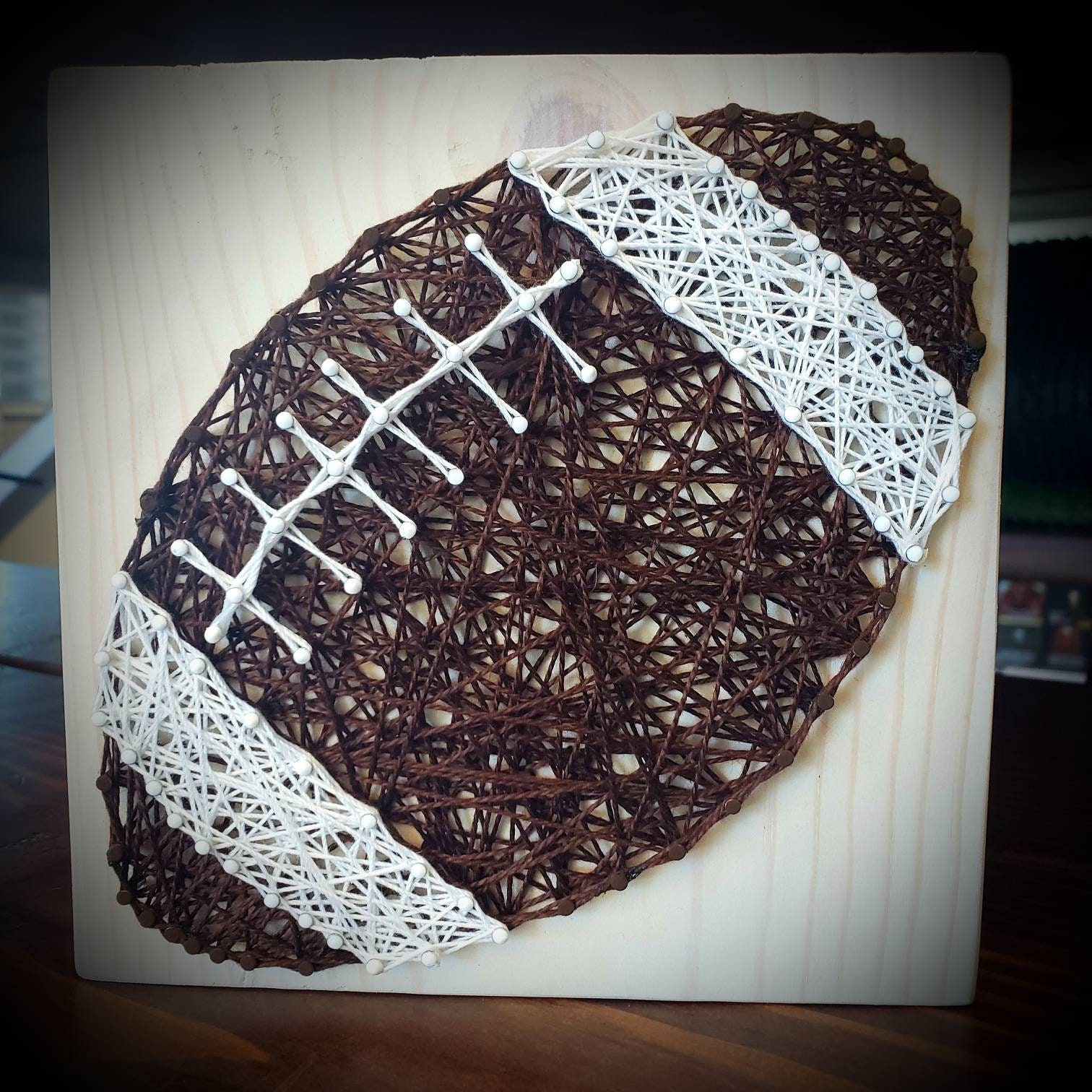 Football String Art Sports Football String Art Room | Etsy