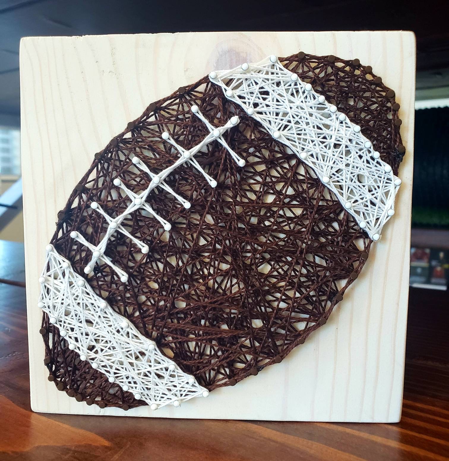 Football String Art Sports Football String Art Room | Etsy