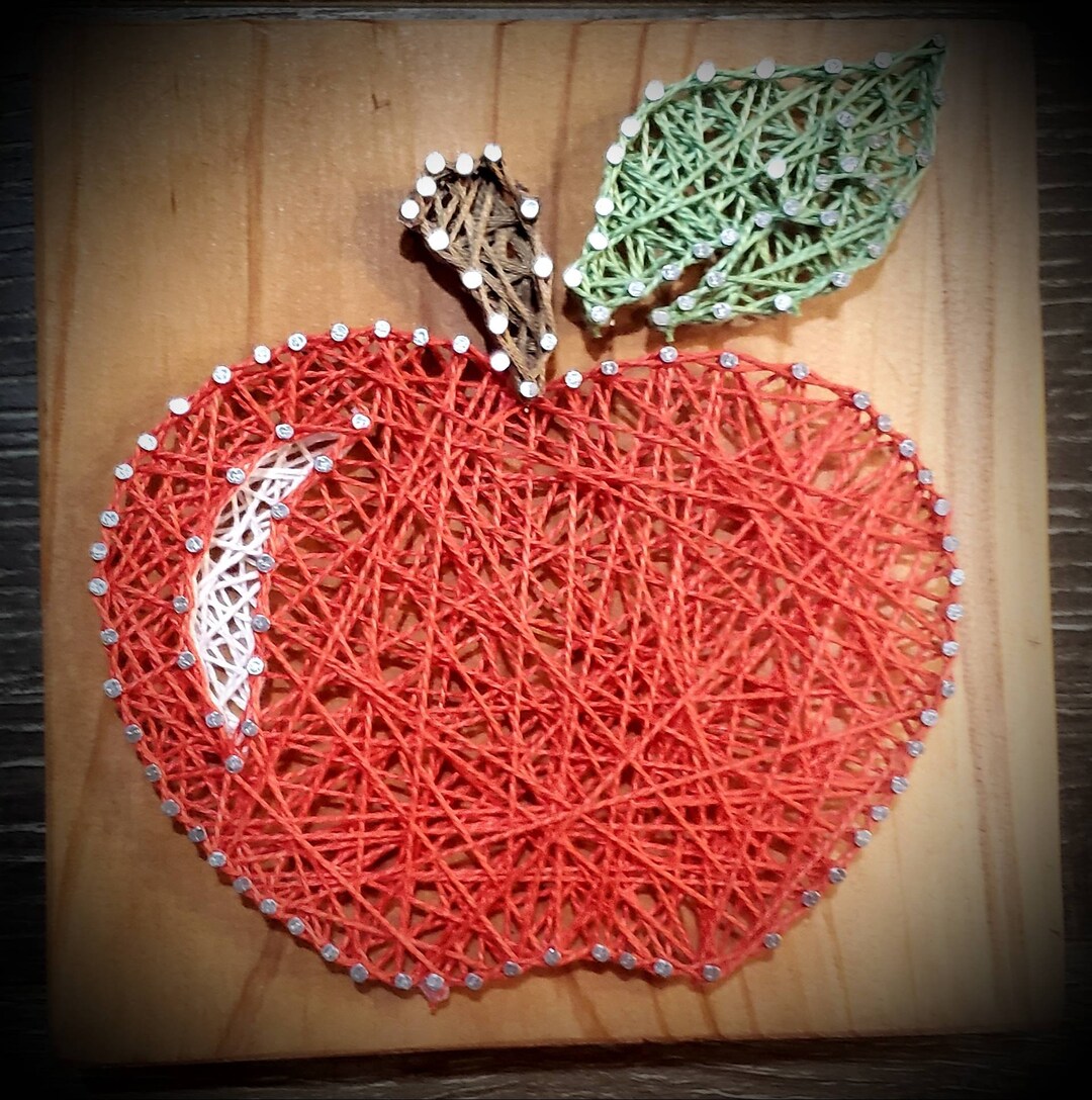 Apple String Art - Etsy