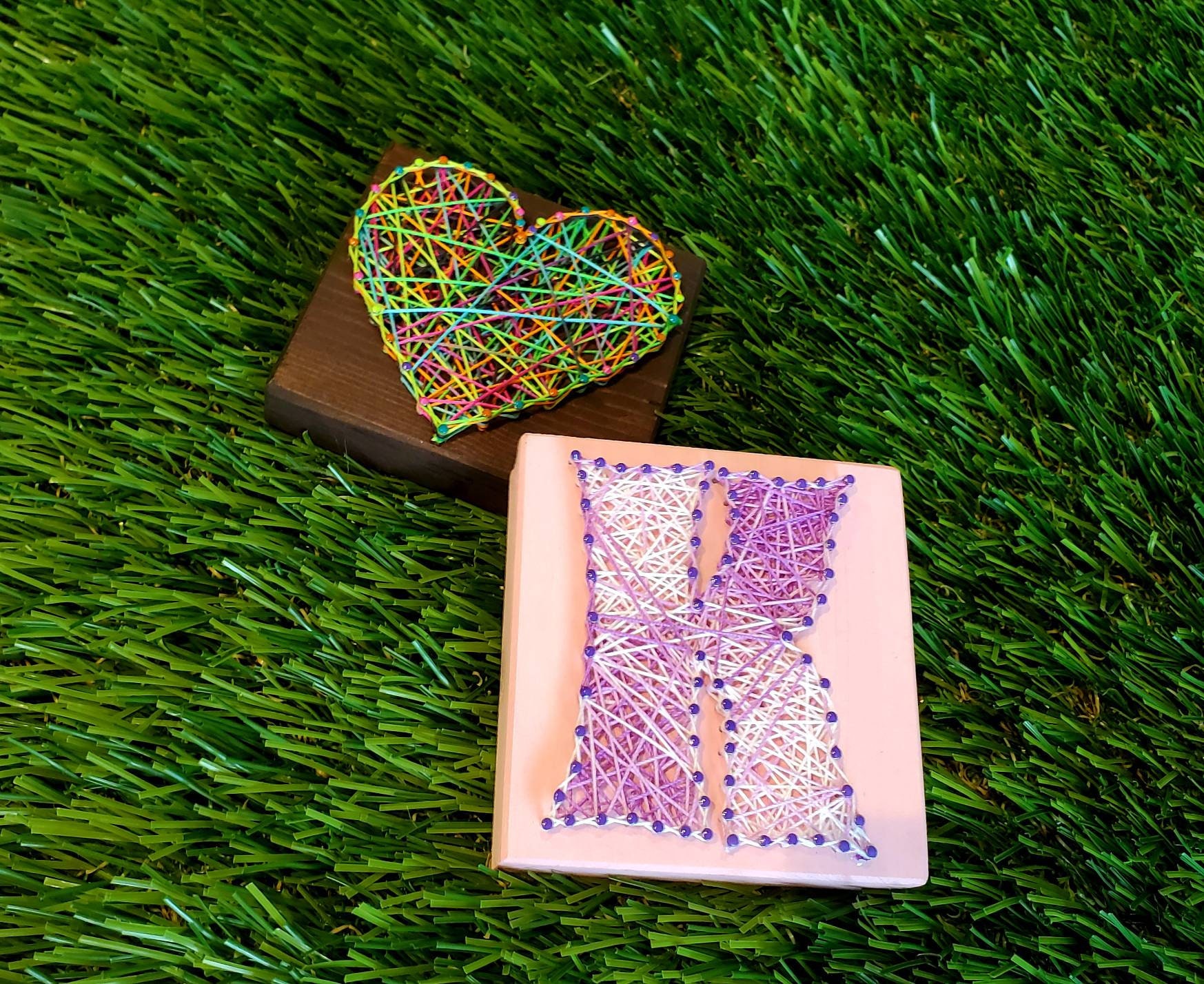 Letter String Art DIY Kit DIY String Art Kit No tools | Etsy