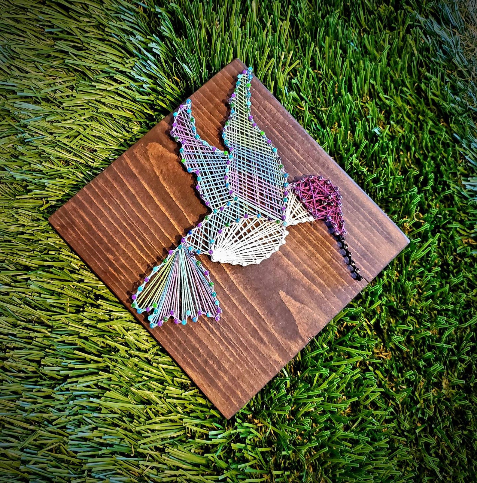 Hummingbird String Art Available Option as D.I.Y. Kit | Etsy