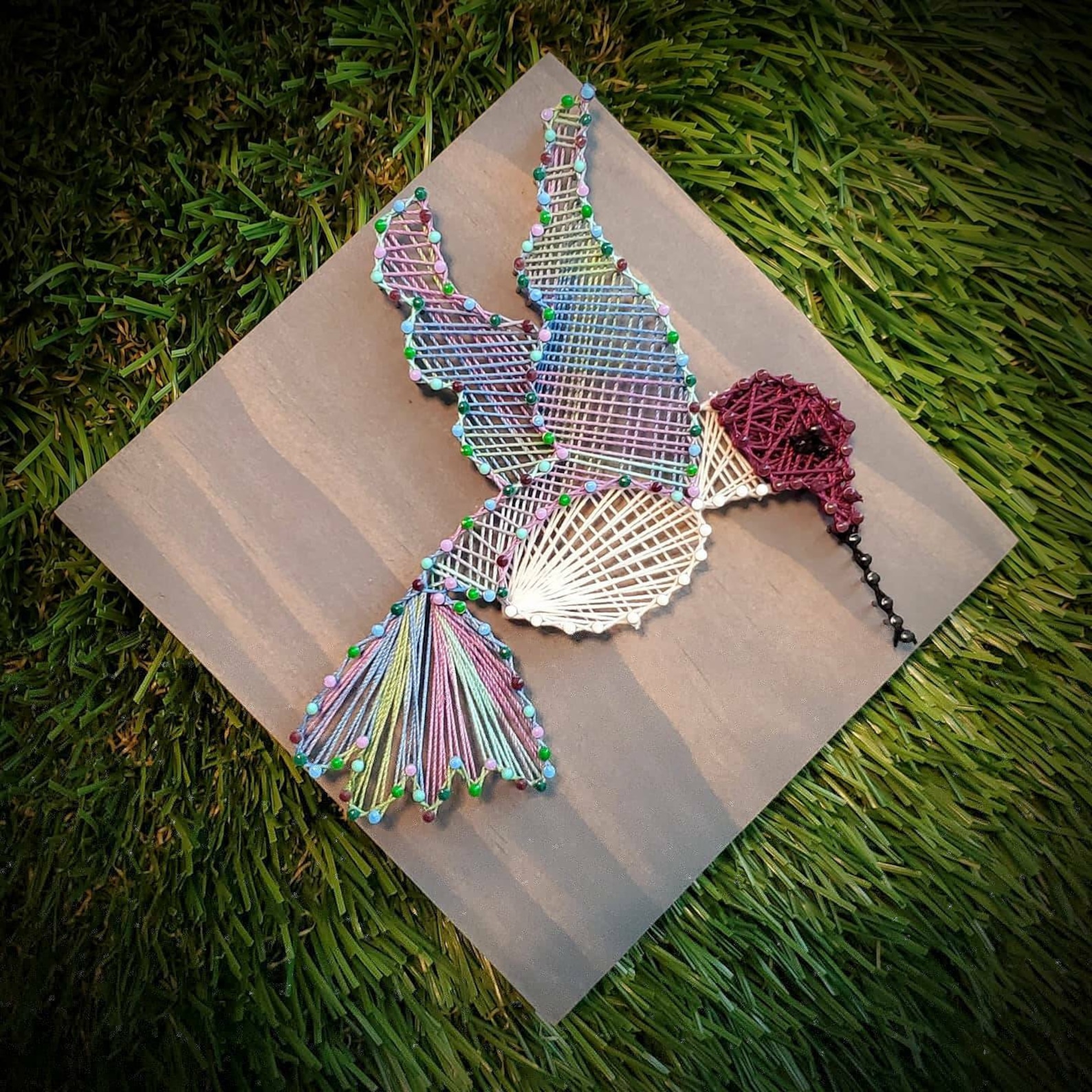 Hummingbird String Art Available Option as D.I.Y. Kit | Etsy