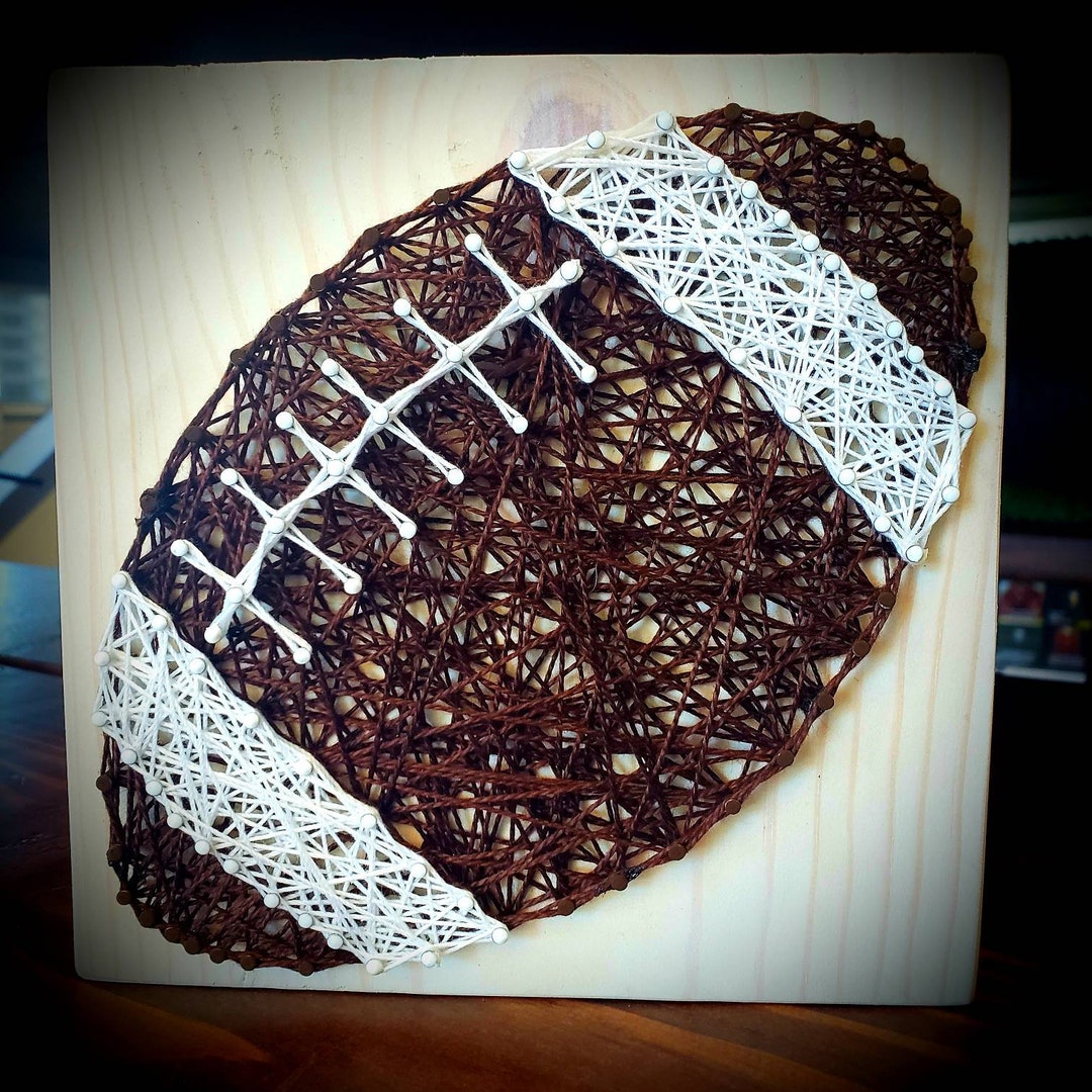 Football String Art - Sports - Football - String Art - Room Art - Kids ...