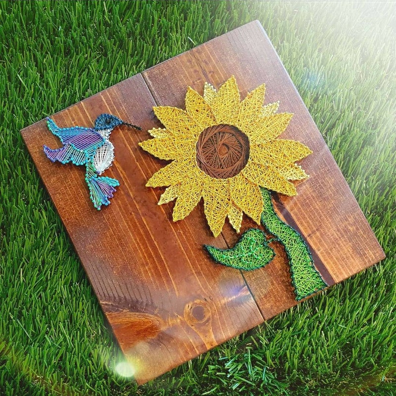Sunflower String Art - Etsy