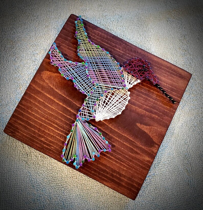 Hummingbird String Art Available Option as D.I.Y. Kit | Etsy