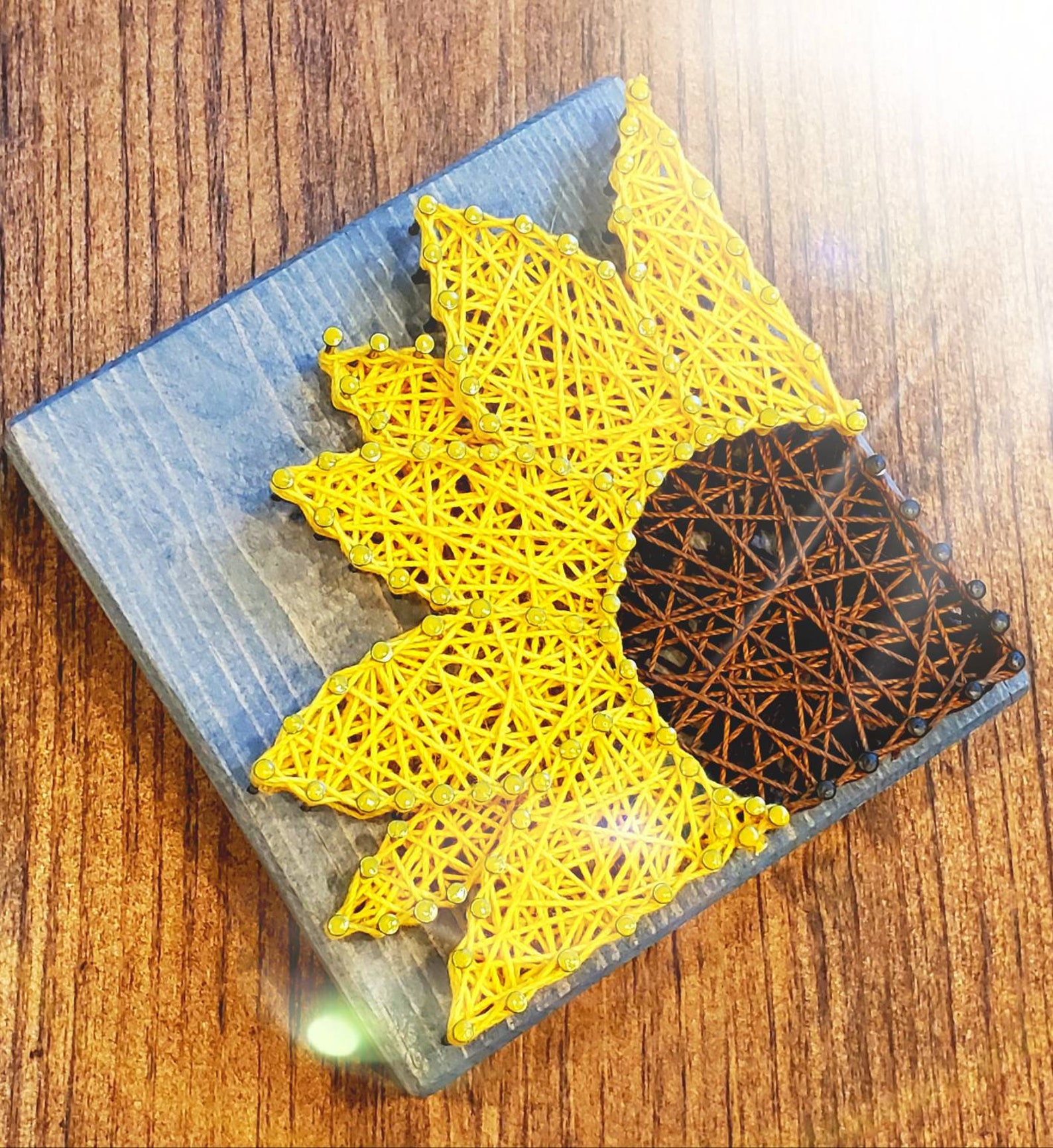 Sunflower Mini DIY String Art Kit - DIY Kit - Easy String Art Kit - No ...