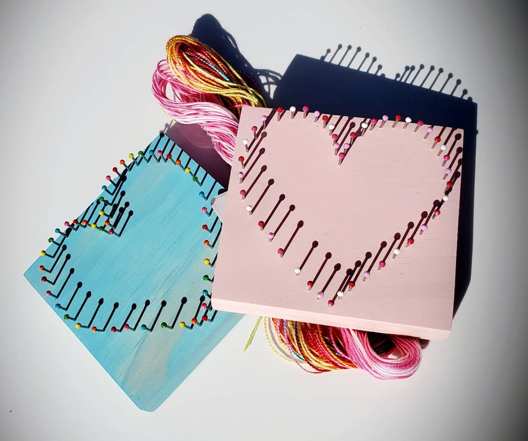Heart DIY String Art Kit - No Tools Needed - Two Sizes Available - DIY ...