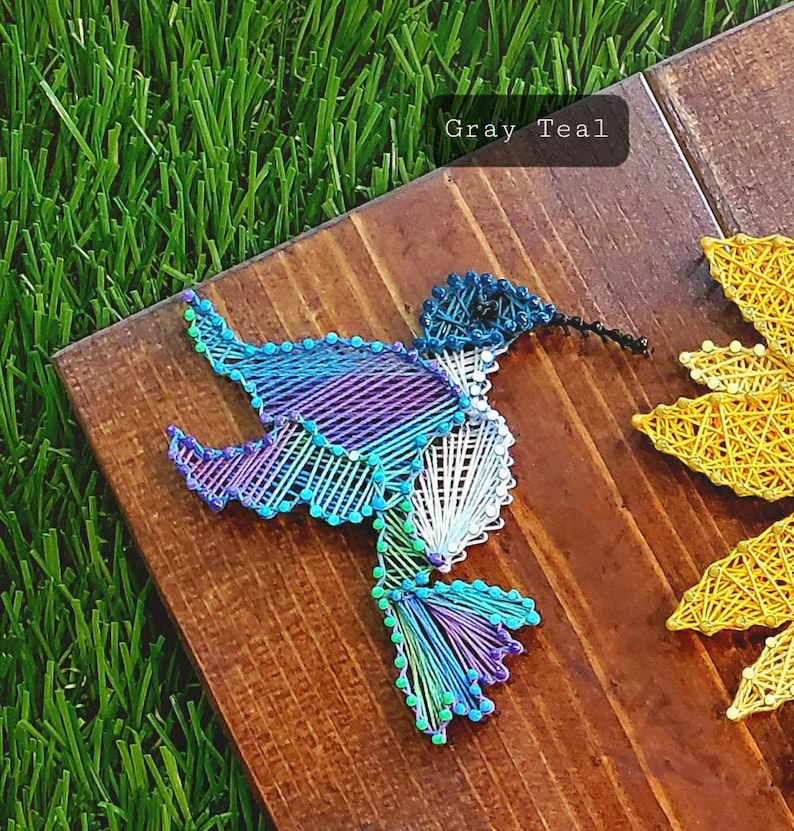 Hummingbird String Art Available Option as D.I.Y. Kit | Etsy