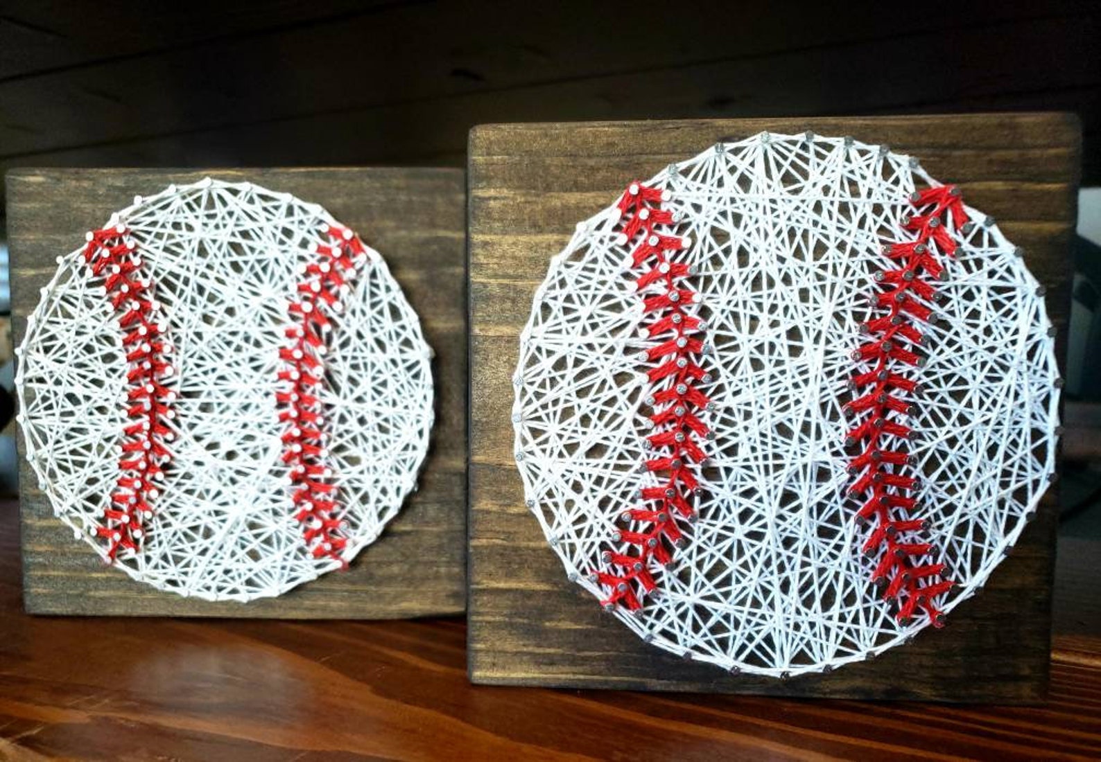 Baseball String Art Can Come Prestrung DIY Kit Option No | Etsy