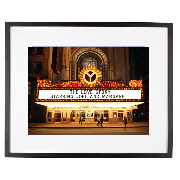 Made to Order Personalized Movie Night Marquee Sign - Framed 11 X 14 ...