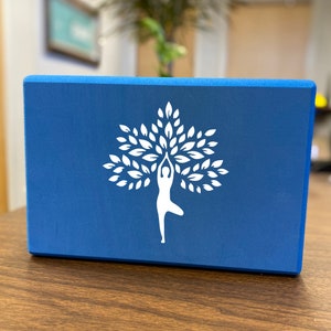 Tree Pose Yoga Block - Etsy
