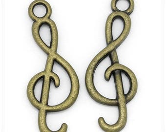 Treble Clef Heart Love Metal Music Note Wall Art Home Decor