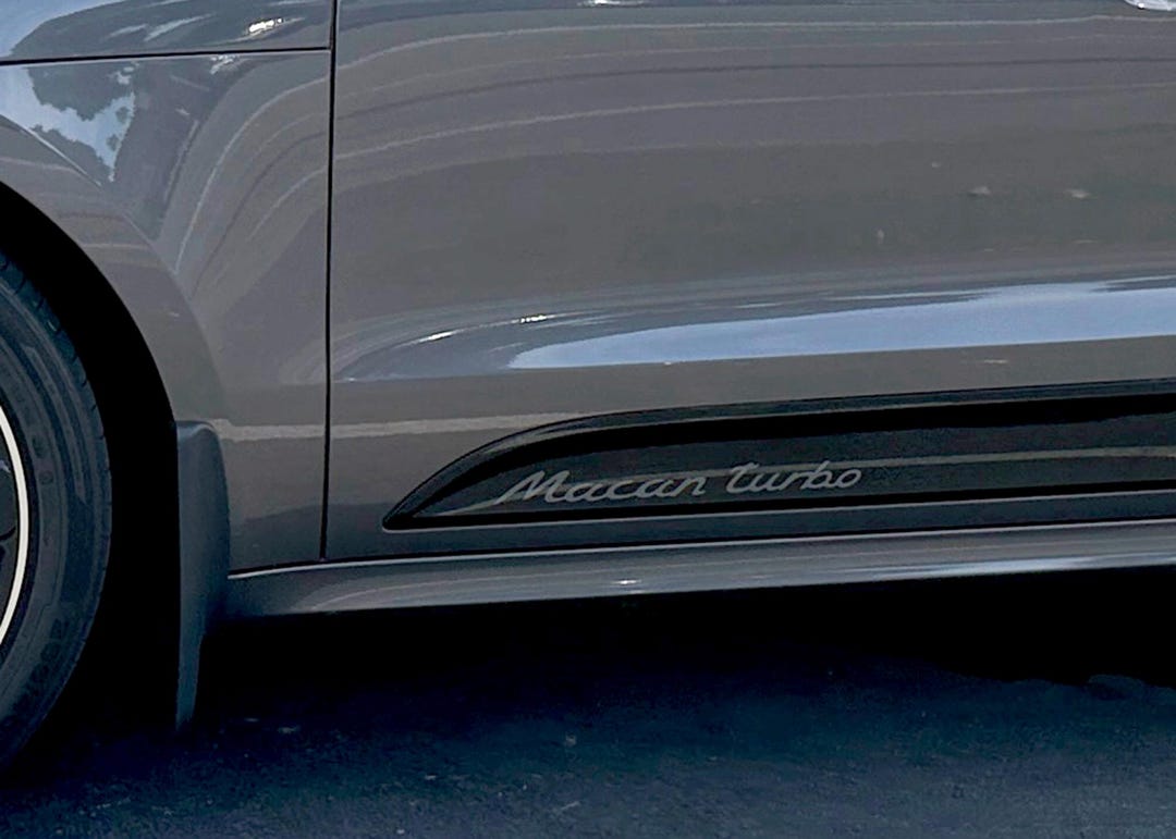 Porsche Macan Turbo Lettering Decal for Side Blades - Etsy