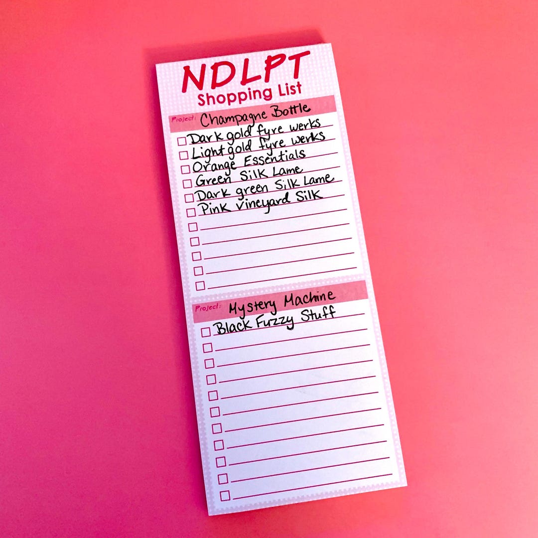 NDLPT Shopping List Notepad - Etsy