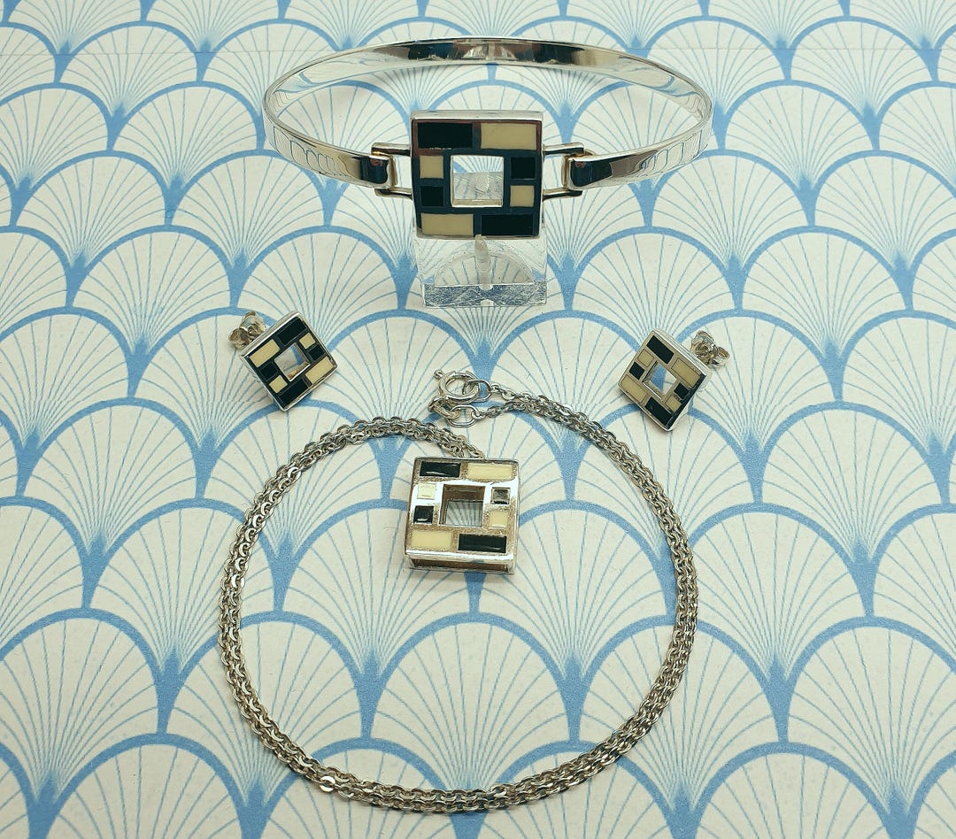 Vintage Kit Heath 925 Sterling Silver Modernist Style Necklace ...