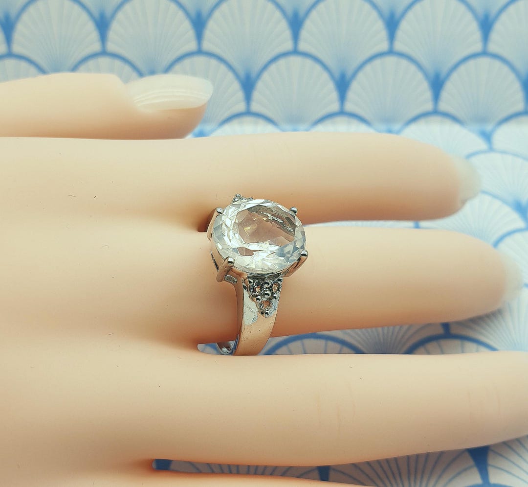 Natural Large Brazilian Petalite and Cambodian Zircon 925 Sterling ...