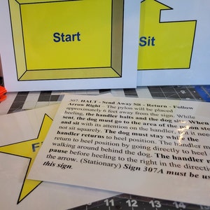 Double Sided Rally Signs Akc's NOVICE - MASTER - Etsy