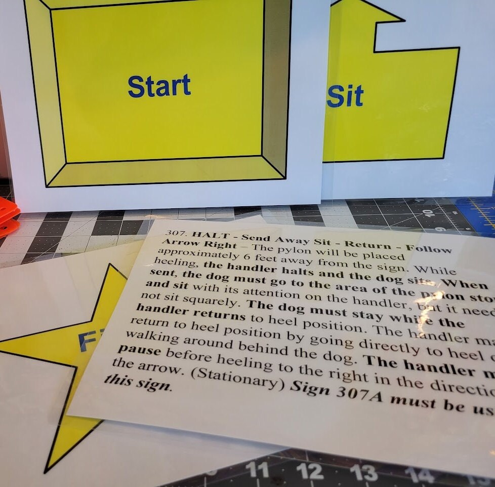 Double Sided Rally Signs Akc's NOVICE MASTER - Etsy