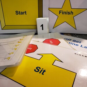 AKC Rally Novice & Intermediate Classes Only Laminated Sign Deluxe Set ...