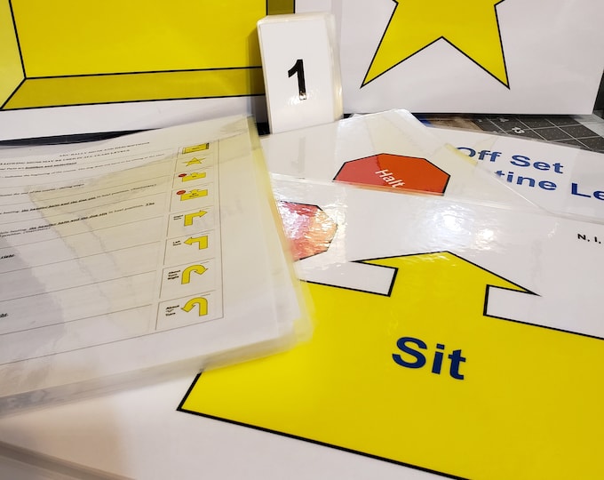 AKC Rally NOVICE Laminated Sign Set With Practice Courses - Etsy