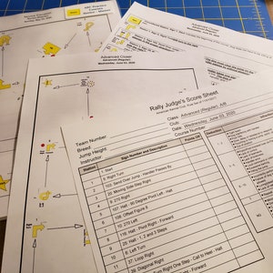 AKC Rally NOVICE Laminated Sign Set With Practice Courses - Etsy