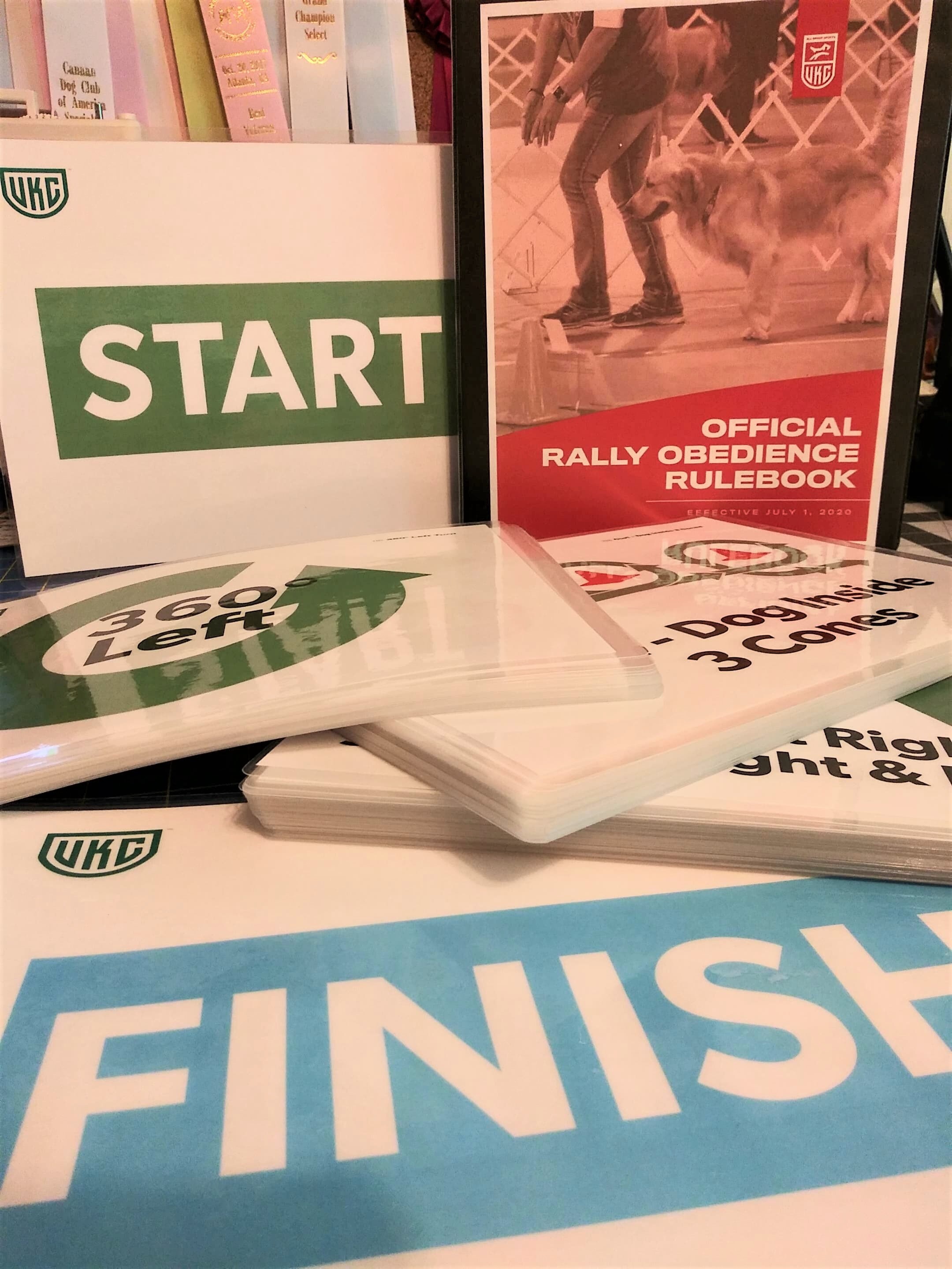 UKC Rally Obedience Laminated Sign Set Etsy Italia