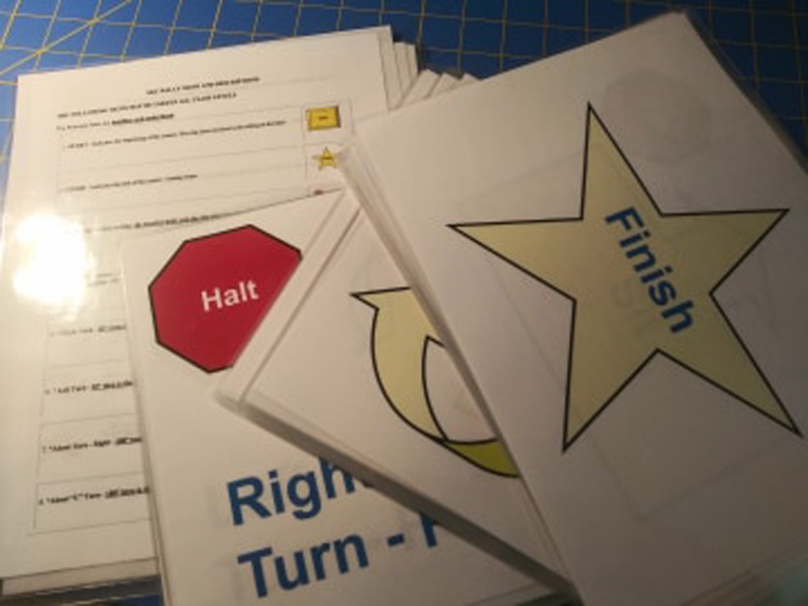 AKC Rally Laminated Sign Set NOVICE - MASTER - Etsy