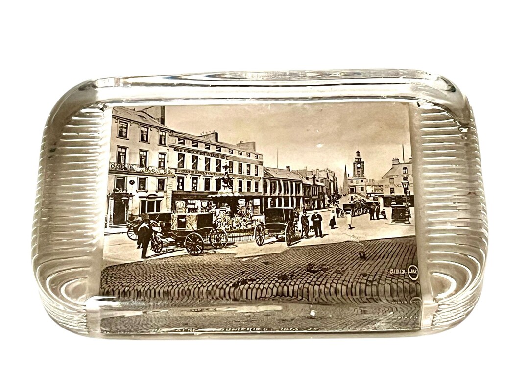 Antique Paperweight With Old Photograph of Dumfries - Etsy