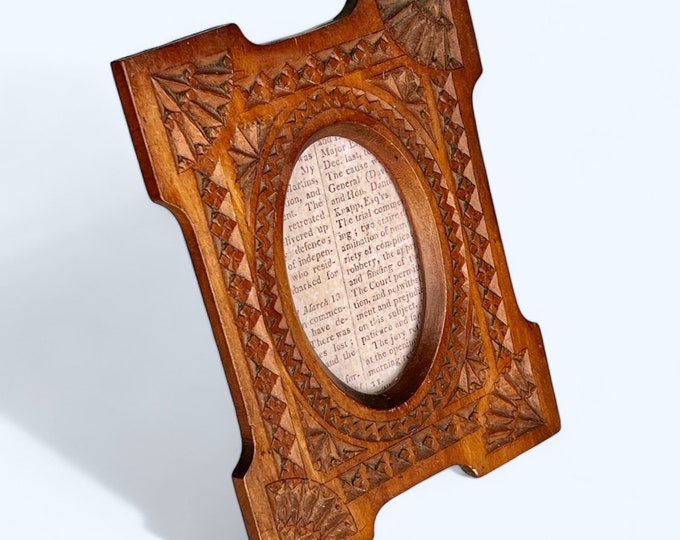 Vintage Hand Carved Wooden Frame - Etsy