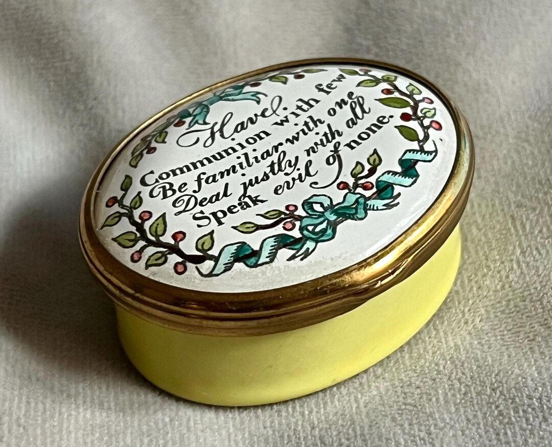 Vintage Bilston and Battersea Enamels Box by Halcyon Days - Etsy