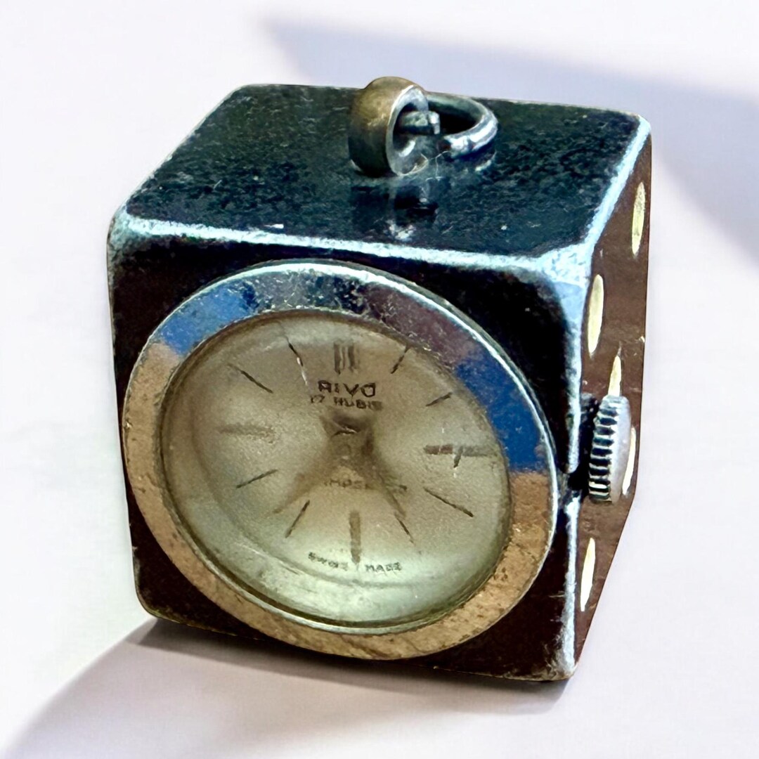 Rivo Watch Pendant in the Shape of a Die - Etsy
