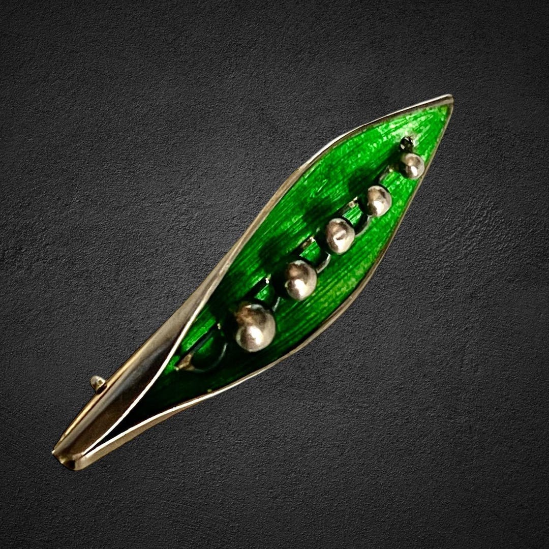 Lily of the Valley Brooch by Arthur Johnson Smith, Sterling Silver and ...