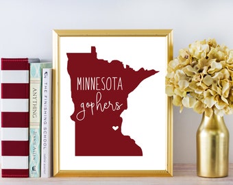 Minnesota decor | Etsy