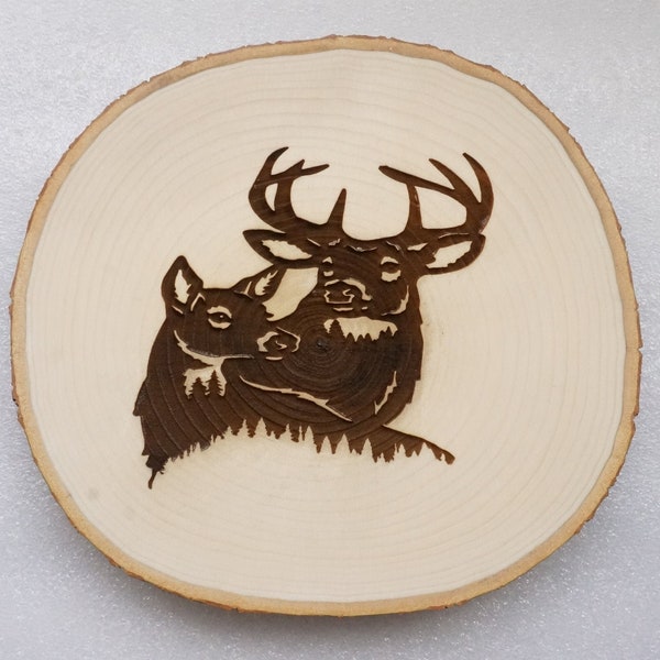 Laser Engraved Deer - Etsy