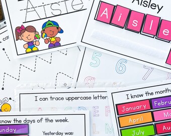 PRINTABLE Learning Binder, Digital Toddler Busy Binder, Preschool ...