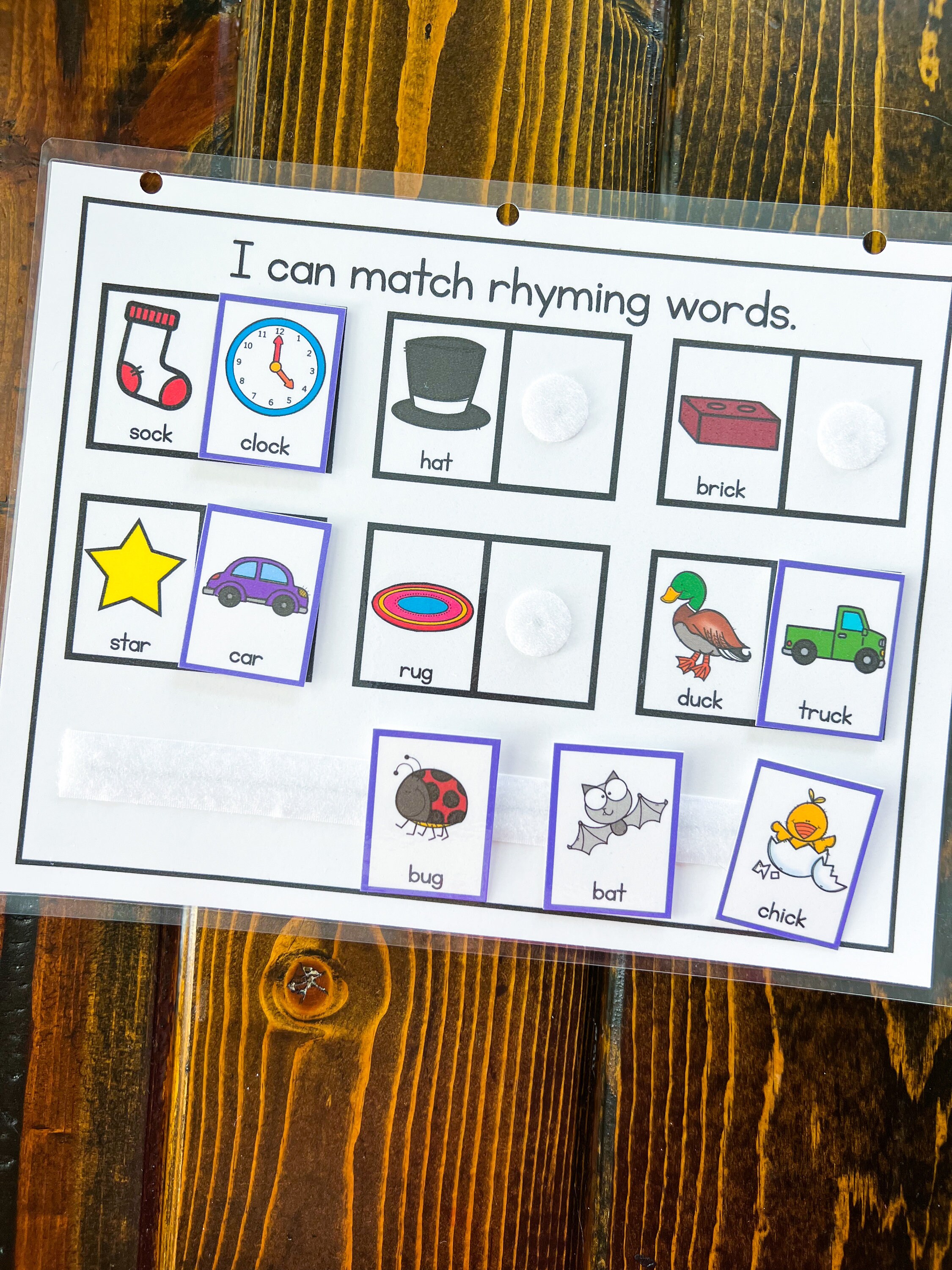 Match Rhyming Words, Preschool Curriculum, Kindergarten Curriculum ...