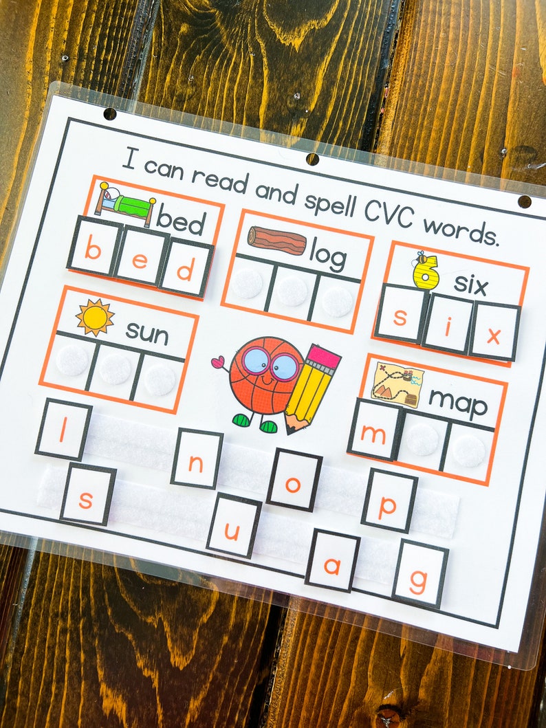 CVC Words Activity Page, Preschool Curriculum, Kindergarten Curriculum ...