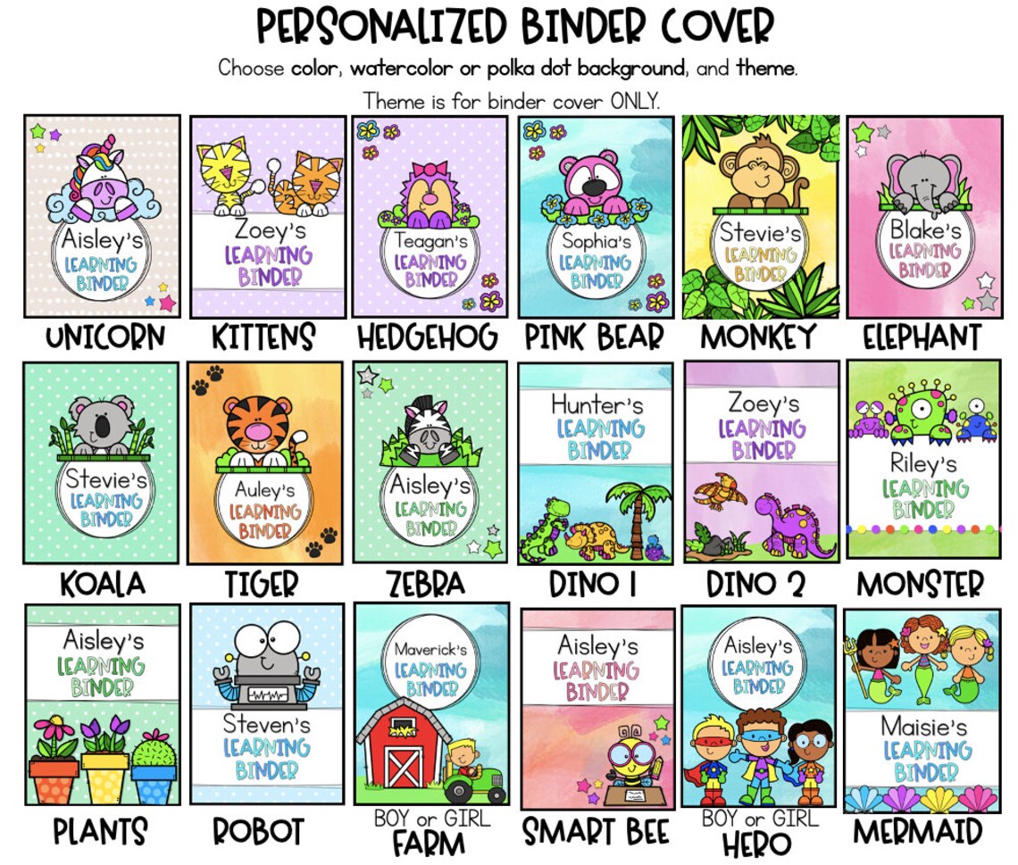 Prek Learning Binder, Toddler Busy Binder, Preschool Learning Binder ...