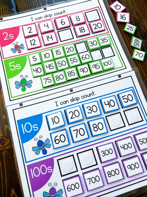 Skip Counting Game Kindergarten Curriculum First Grade | Etsy
