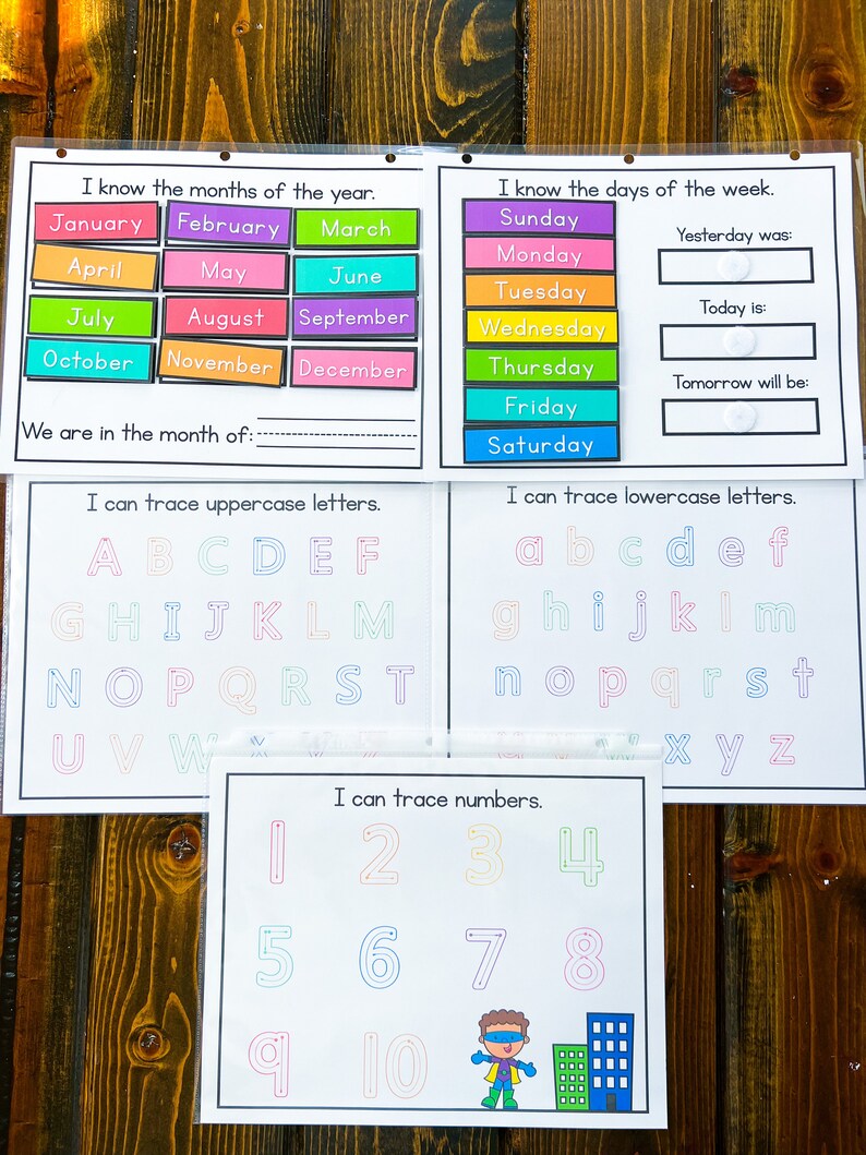 Kindergarten Learning Binder, Toddler Busy Binder, Preschool Learning ...