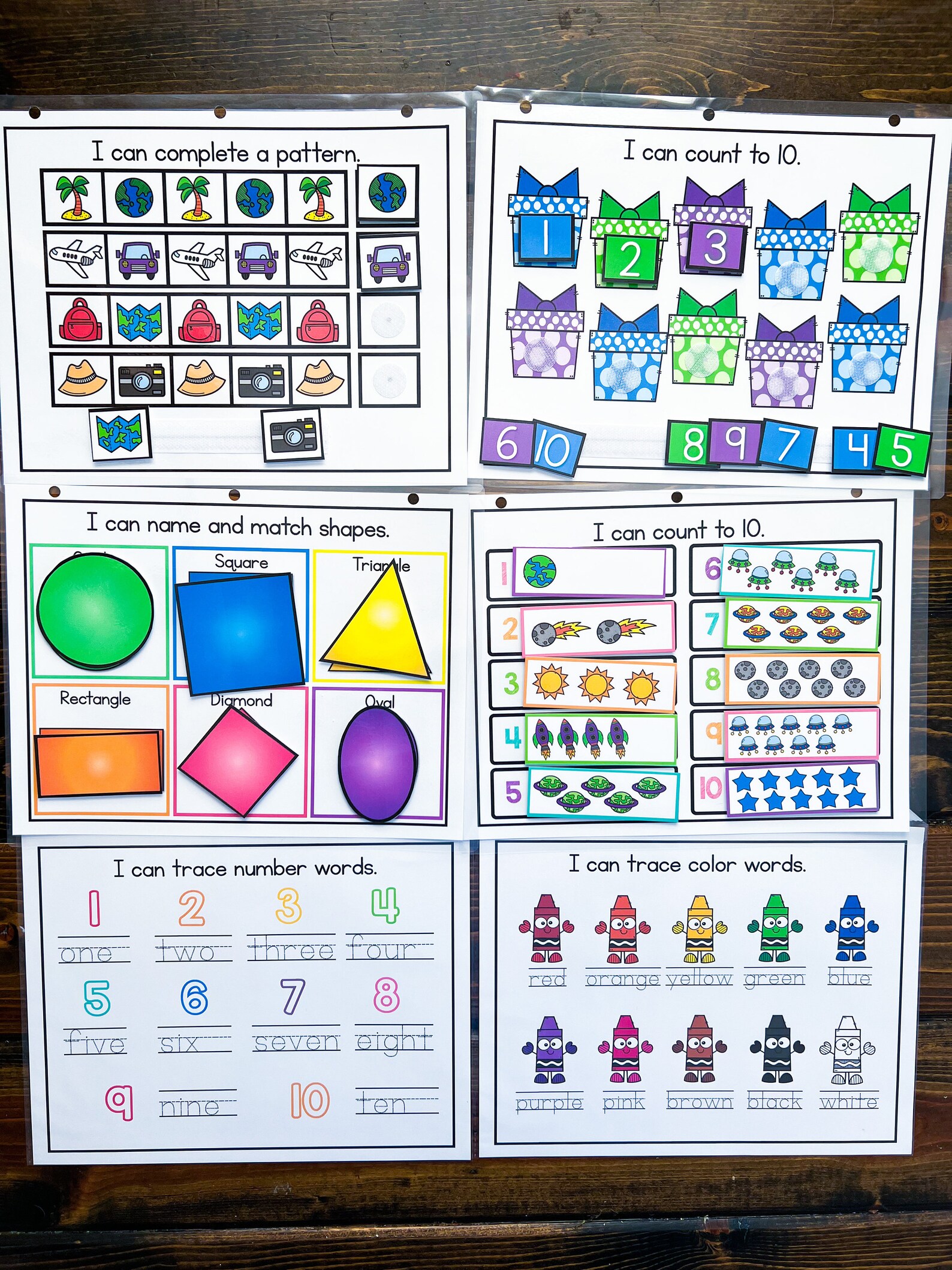 BUILD YOUR OWN Learning Binder, Toddler Busy Binder, Preschool Learning ...