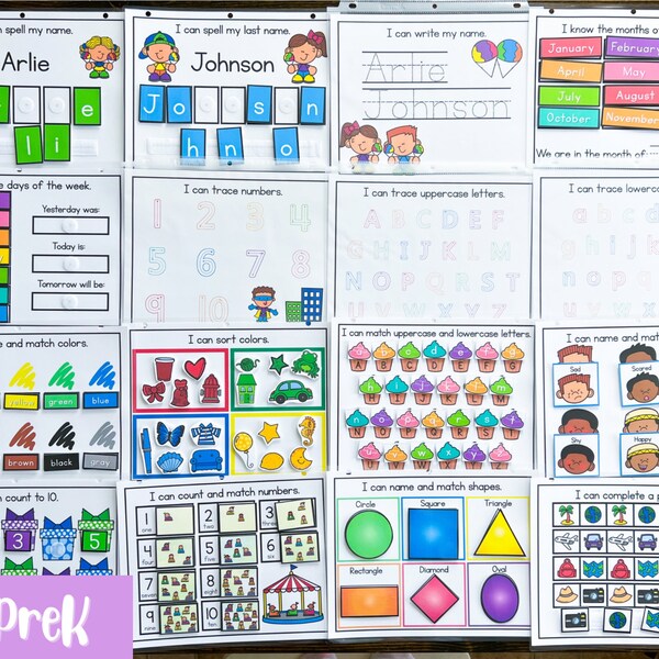Preschool Learning Binder - Etsy