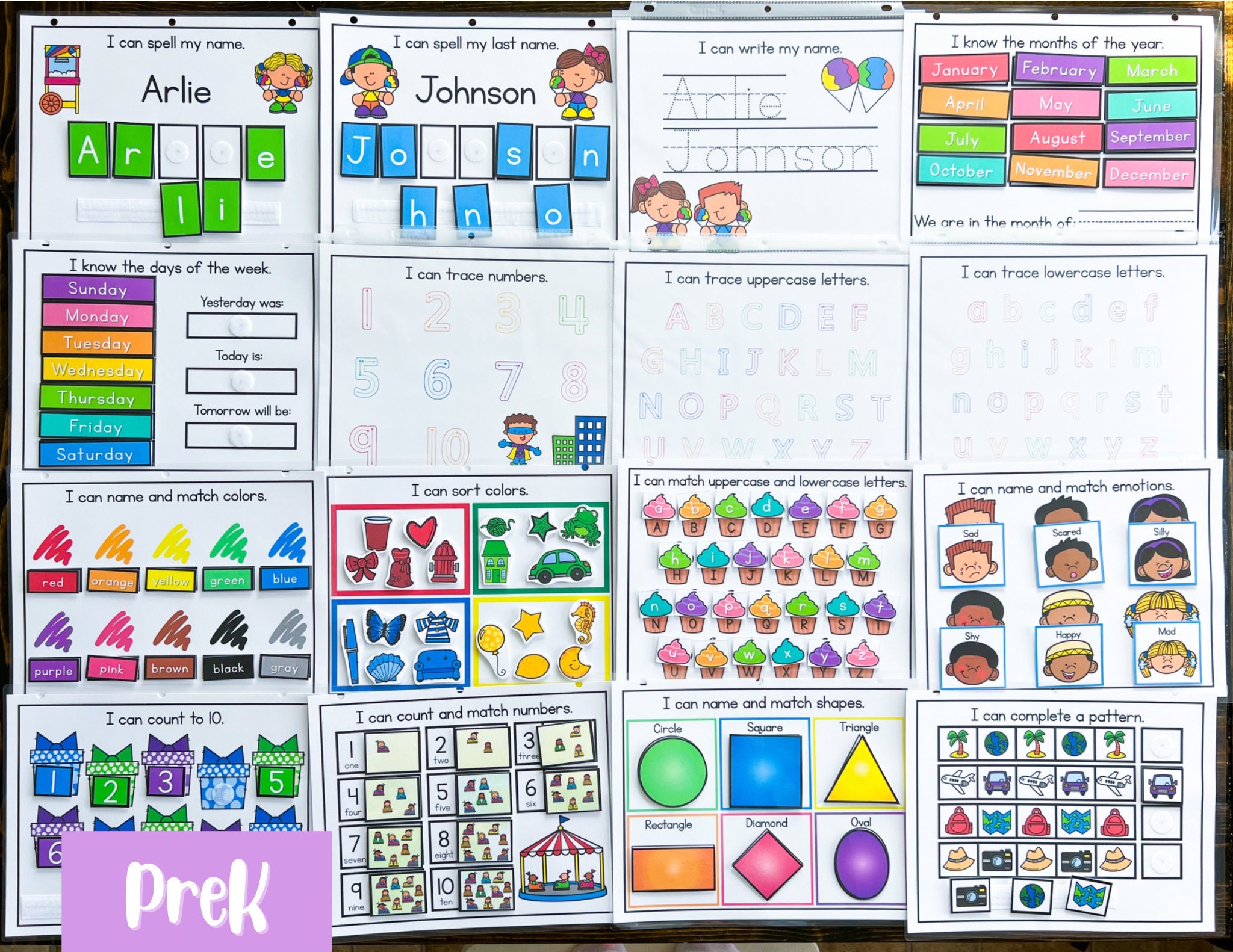 Prek Learning Binder, Toddler Busy Binder, Preschool Learning Binder ...