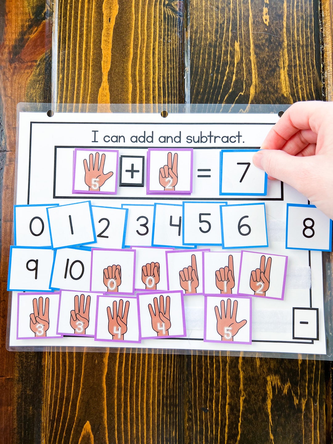 Adding and Subtracting Activity Page, Busy Binder, Homeschool ...