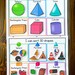 Shape Game Bundle, 2D and 3D Shapes, Geometry, Toddler Busy Binder ...