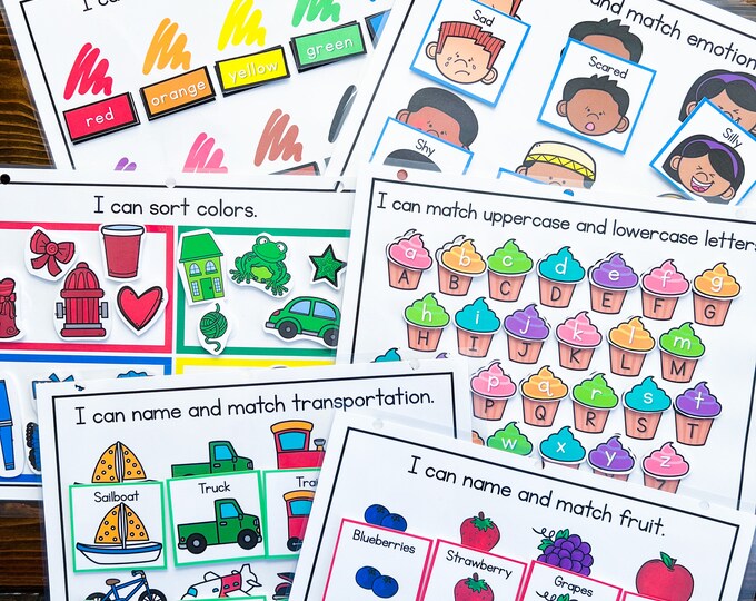 BUILD YOUR OWN Learning Binder, Toddler Busy Binder, Preschool Learning ...